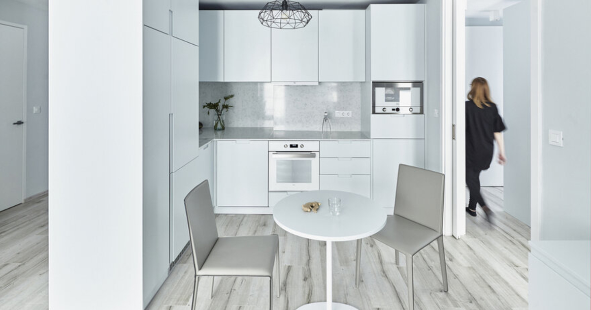 Воздушная и светлая квартира с креативной планировкой зигзагом - archidea.com.ua